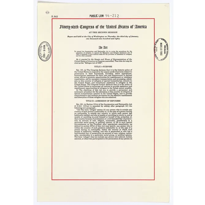 Refugee Act of 1980
