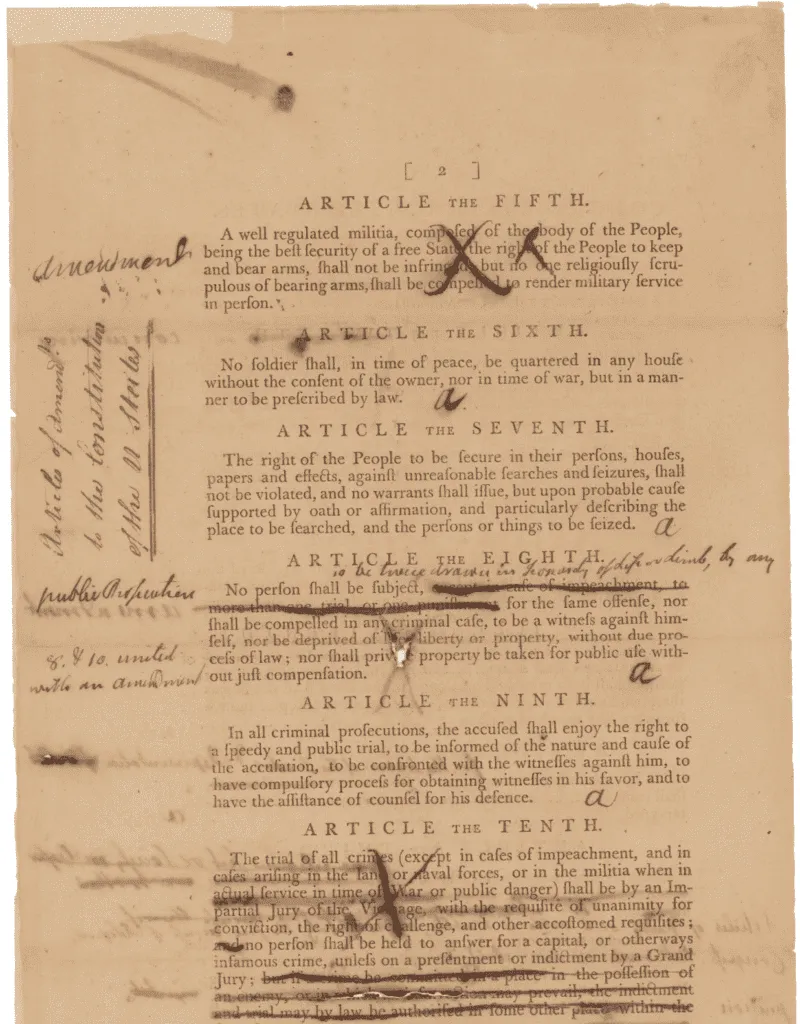 The Original 12 Amendments? - National Archives Foundation