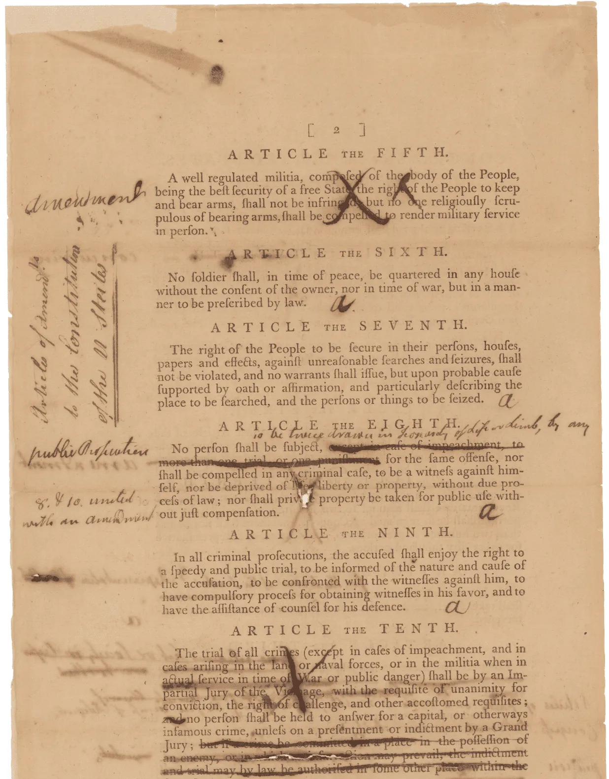 The Original 12 Amendments? - National Archives Foundation