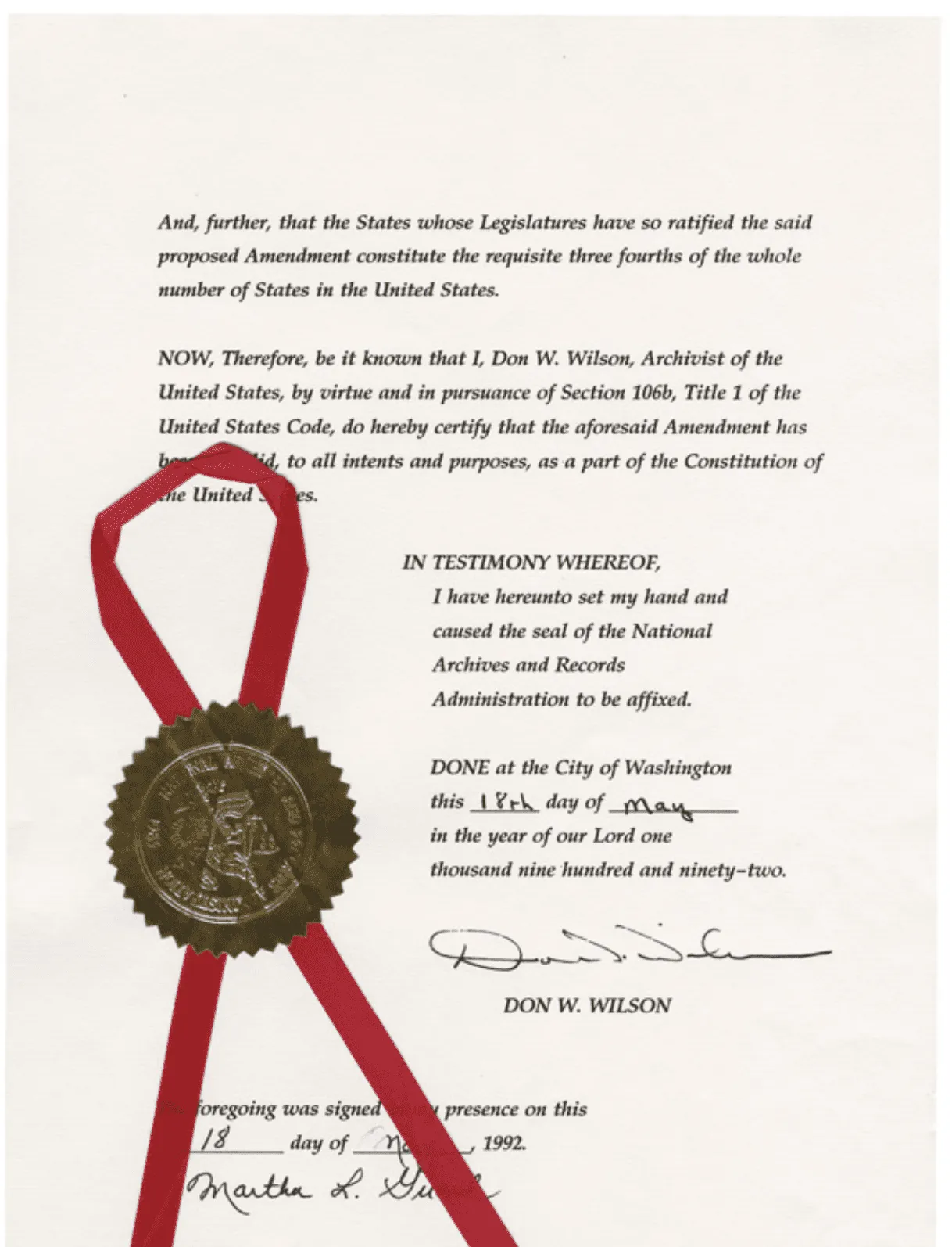 The Original 12 Amendments? - National Archives Foundation