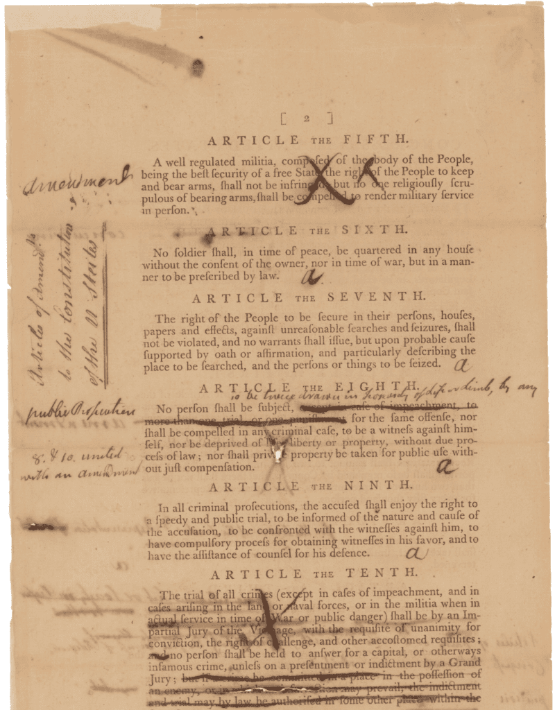 The Original 12 Amendments? - National Archives Foundation